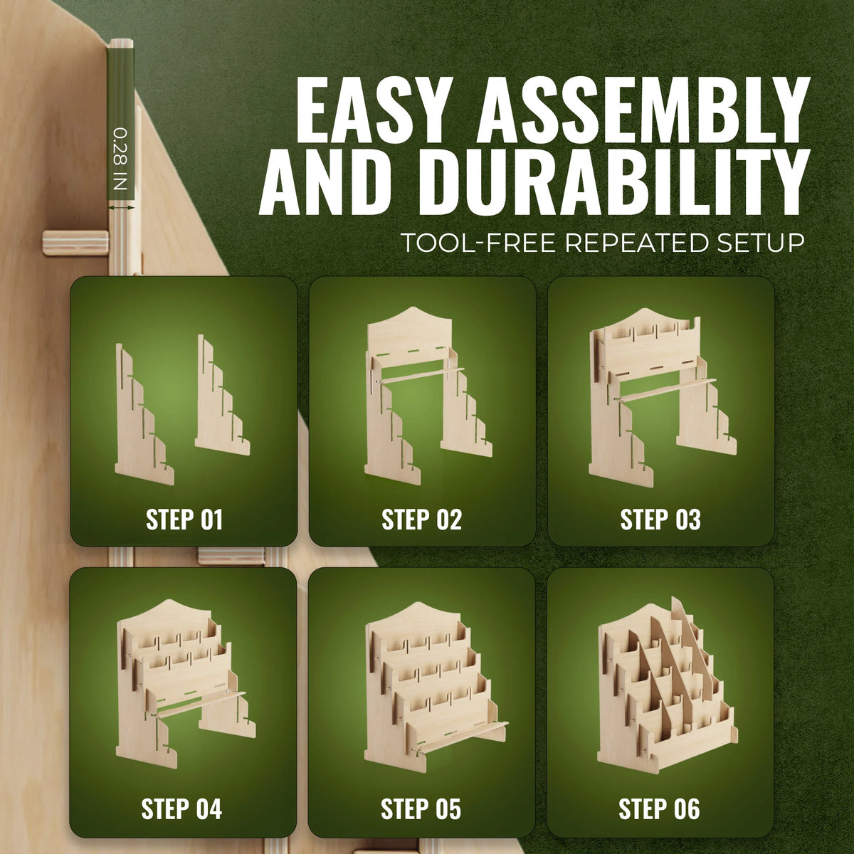 25 Pocket Sticker Display Fixture – Sweetgum Studio LLC