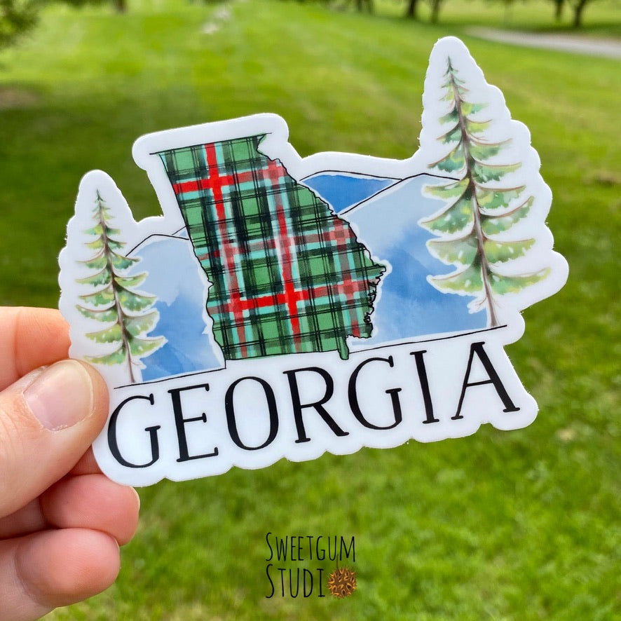 Georgia Die Cut Sticker – Sweetgum Studio LLC