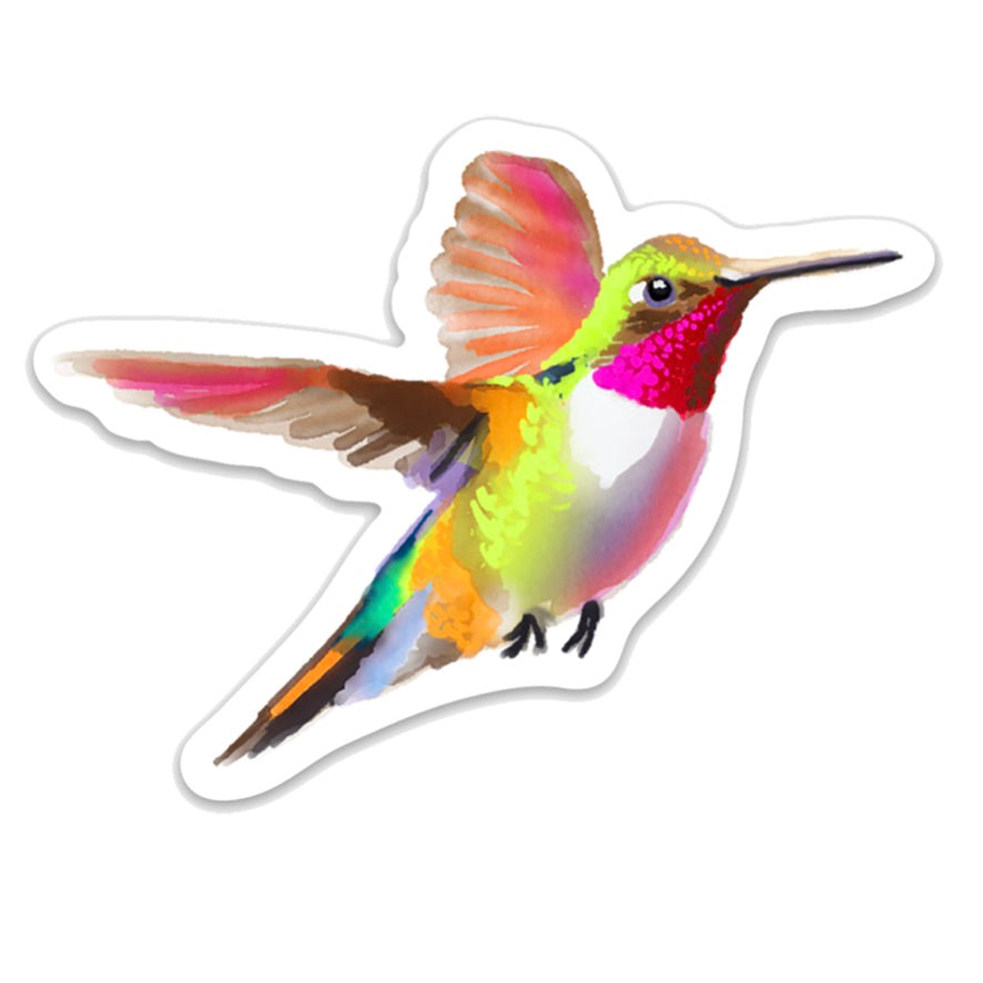 Hummingbird Die Cut Sticker – Sweetgum Studio LLC
